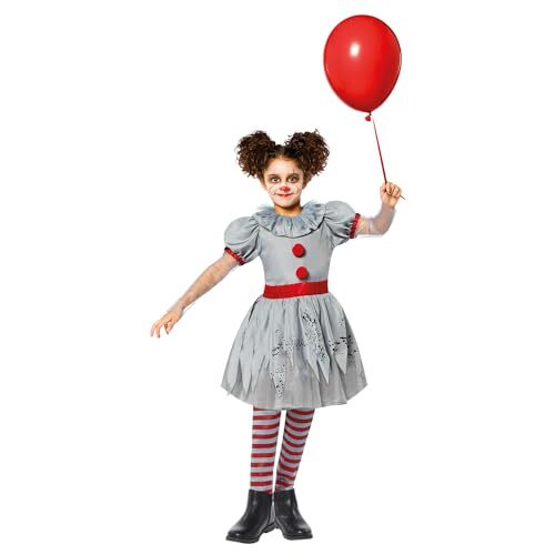Amscan 9914922 Childs Bad Clown Fancy Dress Halloween Costume Circus ...