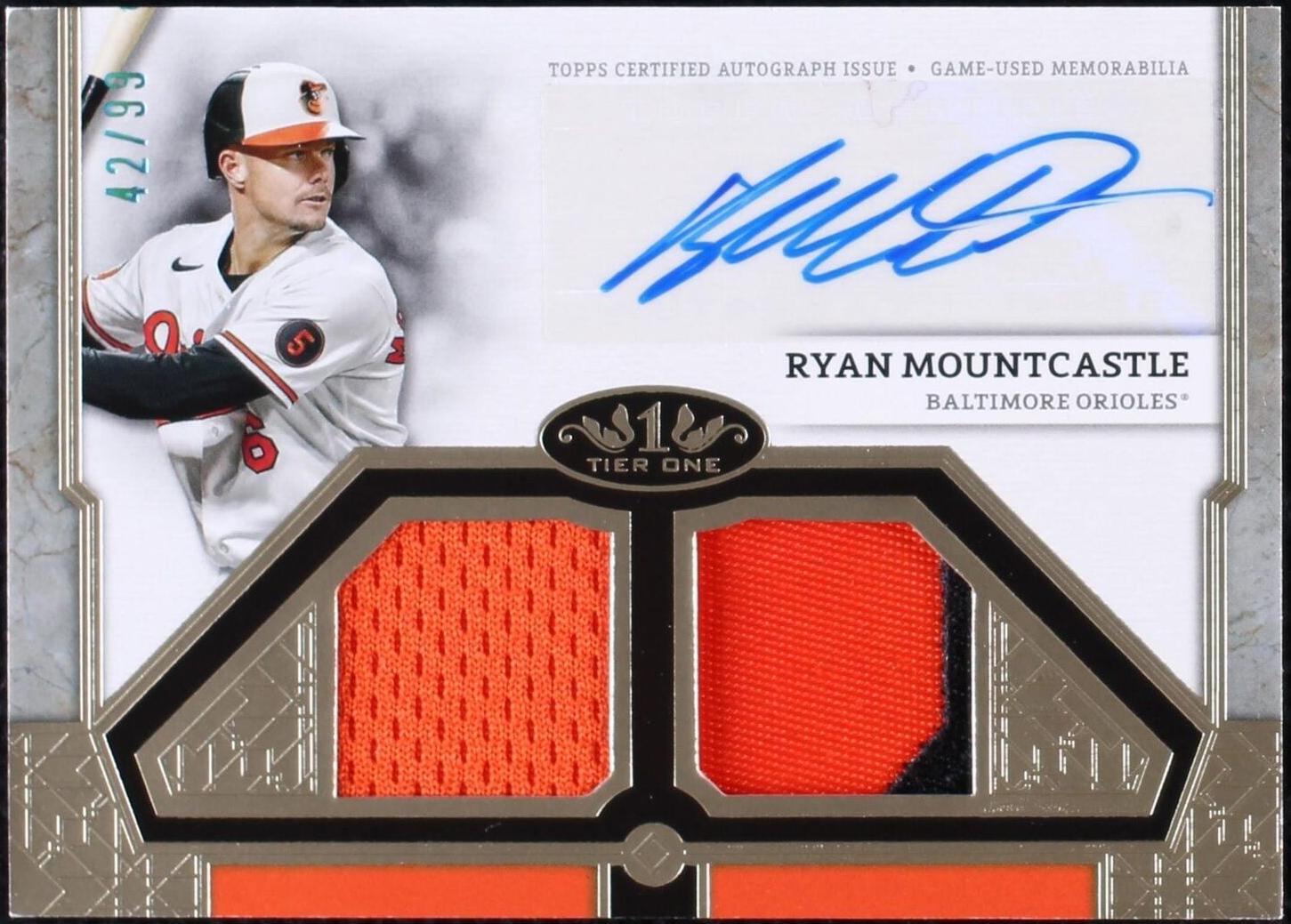 2024 Topps Tier One - Autographed Tier One Relics Ryan Mountcastle # ...