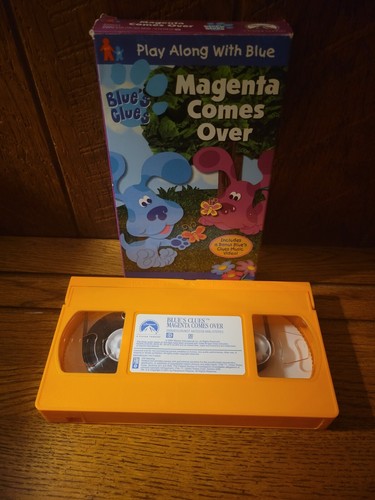 Blues Clues - Magenta Comes Over (VHS, 2000) Nick Jr Rare Orange Tape ...