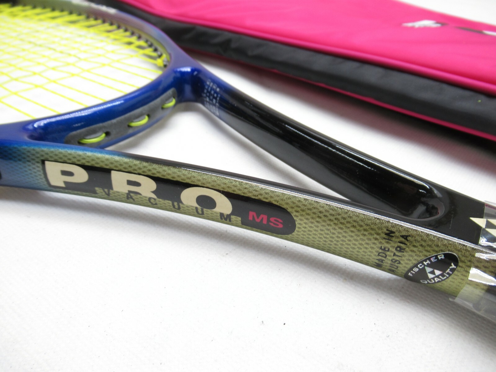 *NOS* FISCHER VACUUM PRO 90 MIDSIZE TENNIS RACQUET (4 3/8) LONG STORAGE ...