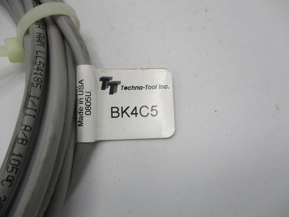 NEW TECHNA-TOOL BK4C5 CORDSET CABLE STRAIGHT CONNECTOR 5 PIN FEMALE | eBay