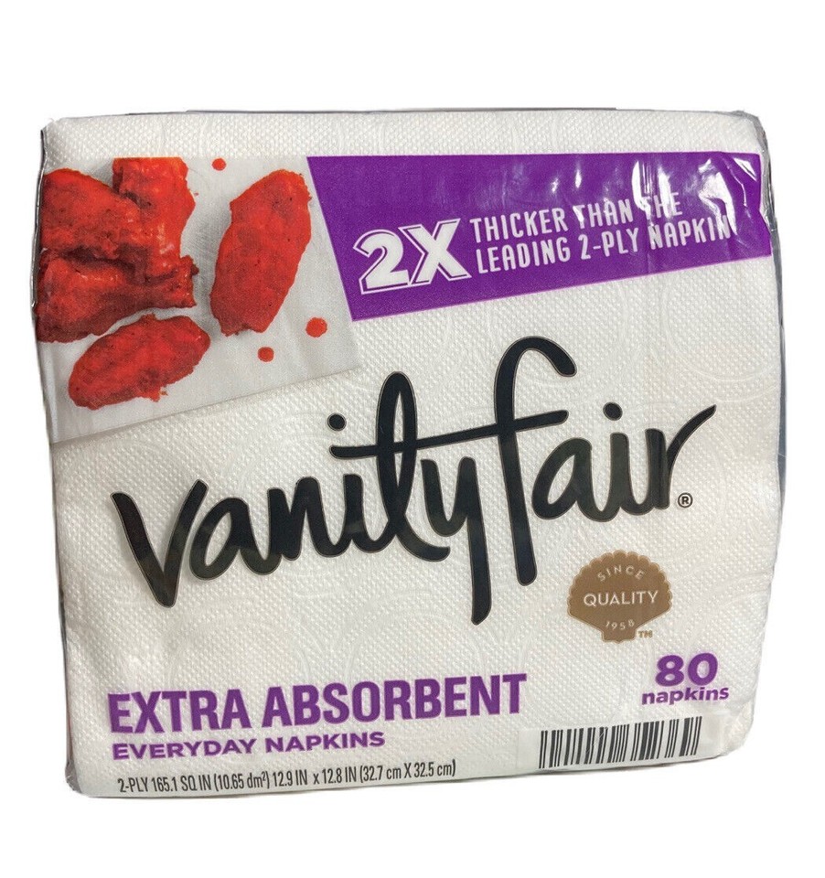 Vanity Fair Everyday Extra Absorbent Premium Paper Napkin White - 320 ...