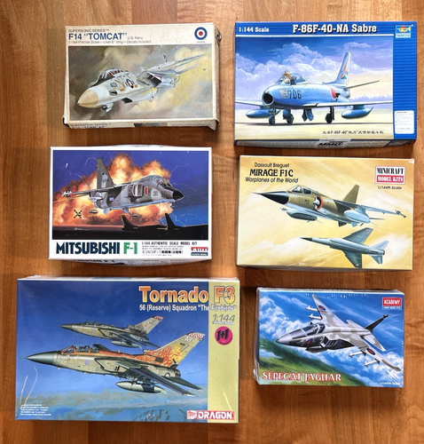 1/144 Scale NATO Jet Fighter/Bomber Aircraft Model Kits LOT 6x CHEAP ...
