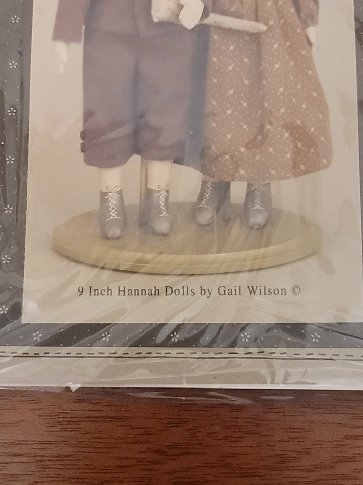 Very Best Patterns By Gail Wilson 9" Hannah Dolls Boy, Girl, And Cat ...