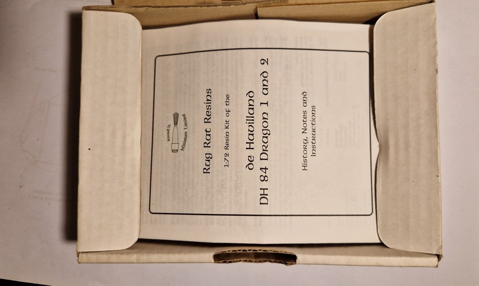 DeHavilland DH84 Dragon 1/72 Rug Rat Resins | eBay UK