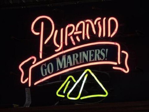 New Seattle Mariners Pyramid Neon Light Sign 24"x20" Lamp Poster Real ...