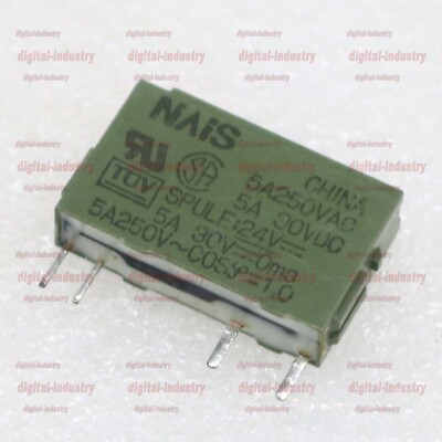 10ps New For Panasonic PA1a-24V APA3312 24VDC Slim Power Relay Free ...