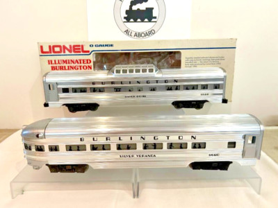 LIONEL 6-9576-77-78-79-80 +9588 #2 BURLINGTON ZEPHYR 6-CAR ALUM. Body ...