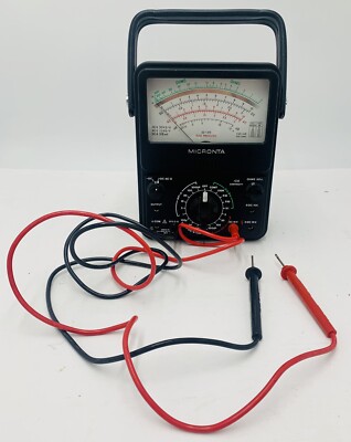 MICRONTA 22-210 Voltage Ohm Multi-Meter Audible Continuity Indicator ...