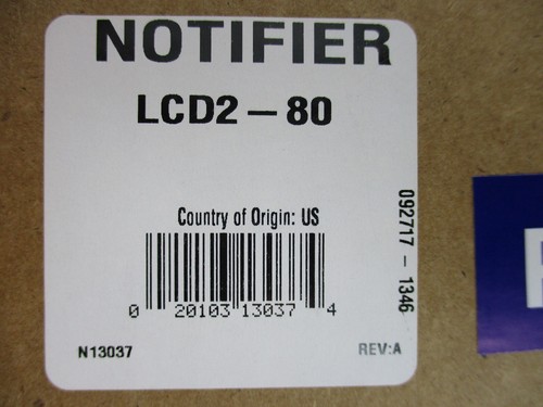 (NEW) NOTIFIER LCD2-80 - 80 CHARACTER LCD MIMIC ANNUNCIATOR | eBay