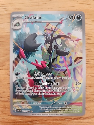 Pokémon TCG Paldea Evolved Grafaiai #223/193 Holo Illustration Rare | eBay