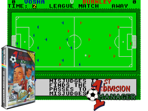Sinclair ZX Spectrum 48K Game - 1ST DIVISION MANAGER - Codemasters ...