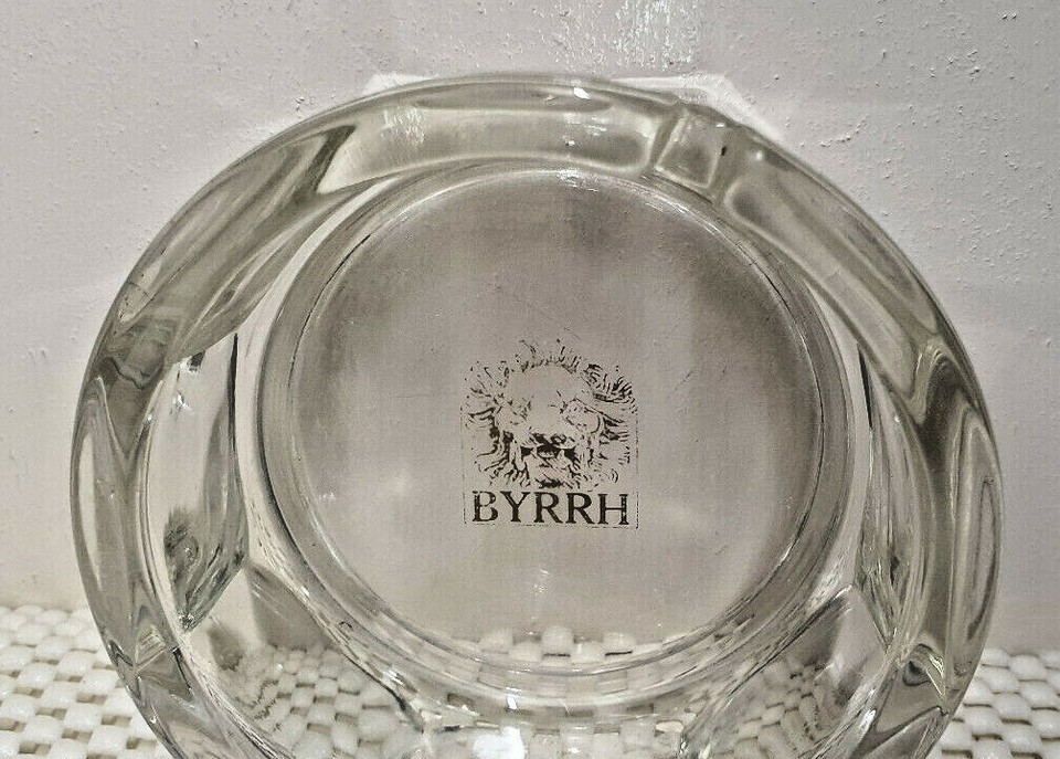 Antique Ashtray Advertising Byrrh Glass Transparent Collection | eBay ...