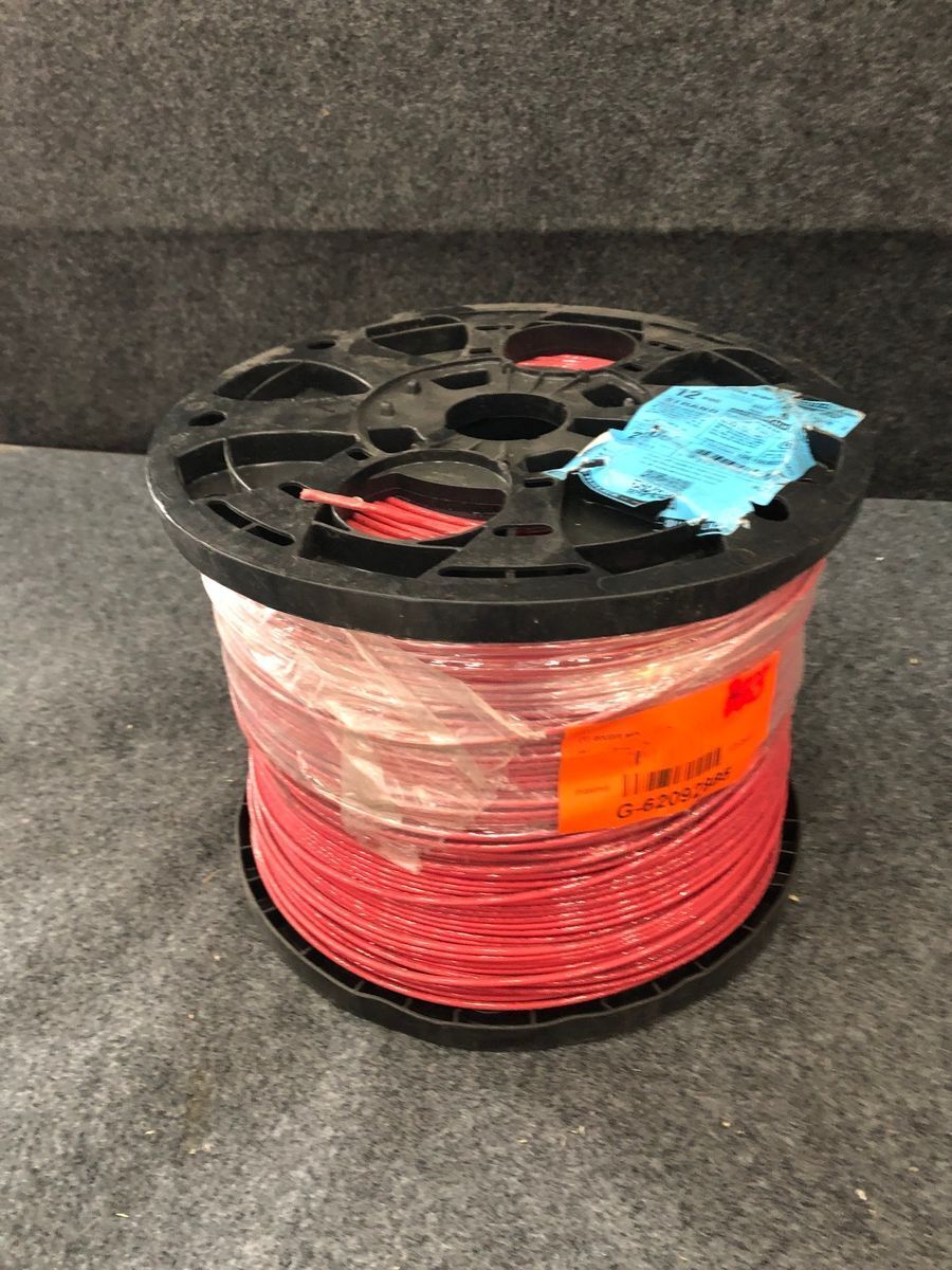 ENCORE WIRE 106100803465 SuperSlick THHN Hookup Wire, 2500' Spool, 12 ...