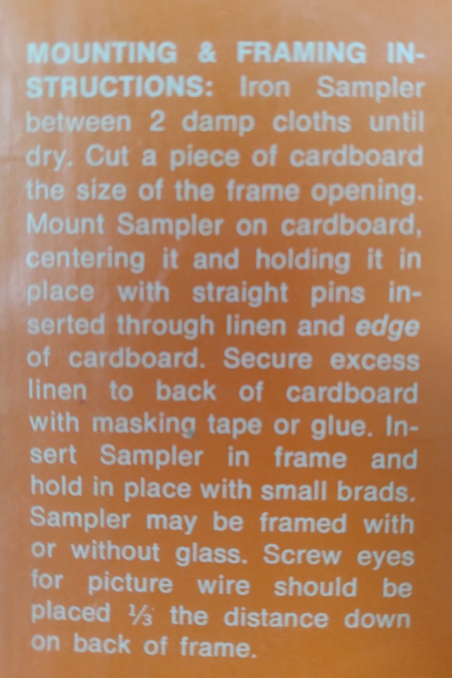 Needles 'N Hoops Sampler Kit #101 Ship Sampler Linen & Floss Vintage ...