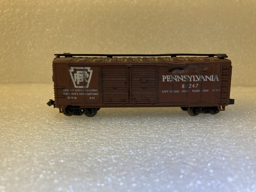 Atlas N Scale 40 PRR Double Door Box Car With Road Damage 9483-C.584 ...