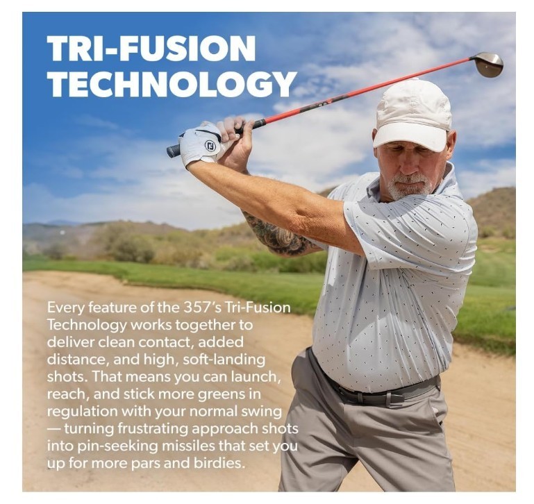 PG 357 Super 7-Wood Golf Club Left Hand Senior Flex Tri-Fusion ...