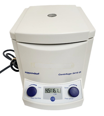 EPPENDORF CENTRIFUGE 5415D 5415 D MICROCENTRIFUGE W/ 24 PLACE F45-24-11 ...