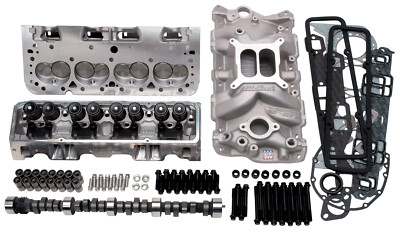 EDELBROCK SBC TOP END KIT,CHEVY,315 HP,CYLINDER HEAD,MANIFOLD | eBay
