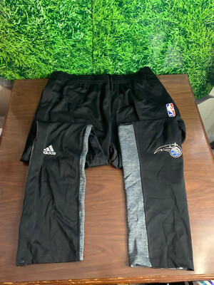 NBA Orlando Magic Basketball #21 Worn Snap Pants Black/Gray adidas Size ...