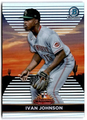 2022 Bowman Chrome 2021 AFL Fall Stars Holo #AFLS-3 Ivan Johnson Reds ...