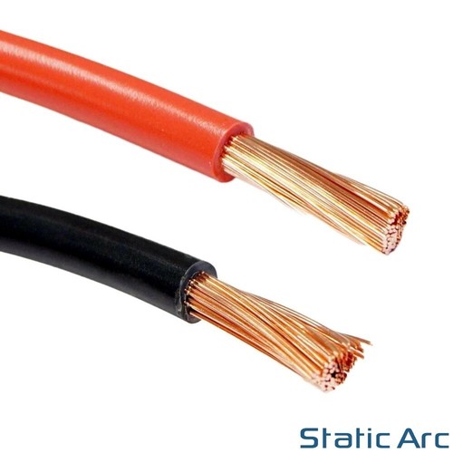 1 CORE ELECTRICAL CABLE SINGLE WIRE INSULATED PVC RED BLACK 6491X 0.75 ...