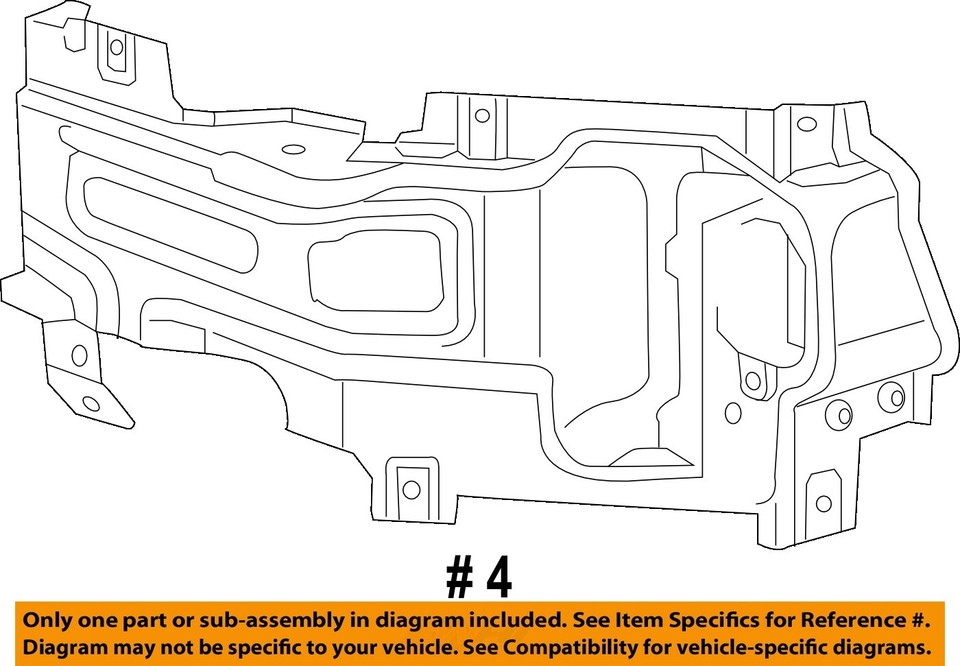 2015-2019 Chevrolet Silverado 2500 HD Left Outer Bumper Bracket GM OEM ...