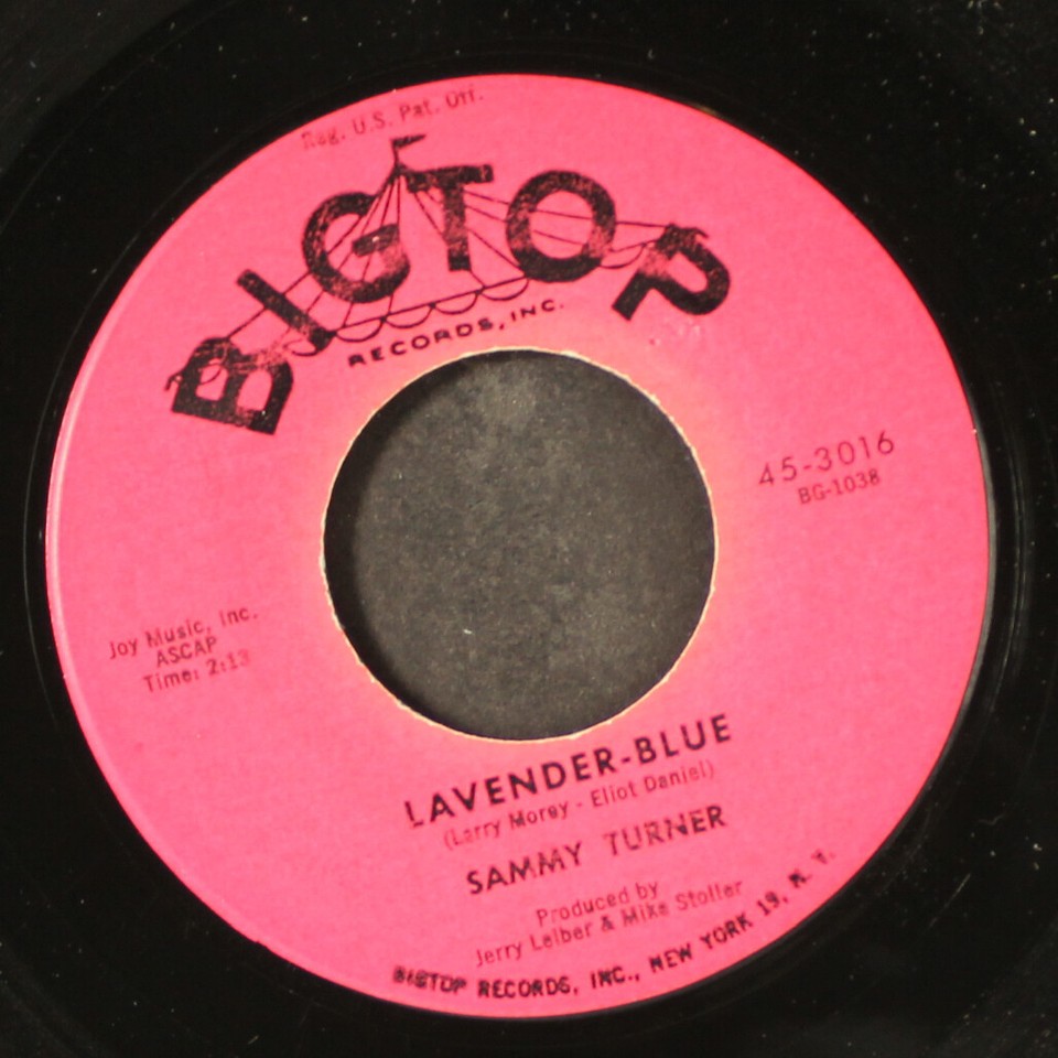 SAMMY TURNER: lavender-blue / wrapped up in a dream Bigtop 7" Single 45 ...