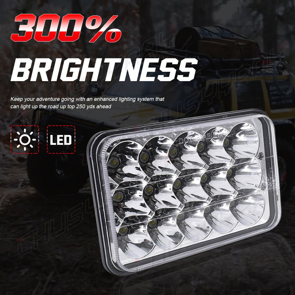 AL152328 60W Led Headlights For Deere Tractor LED Hood Light - Hi/Lo ...