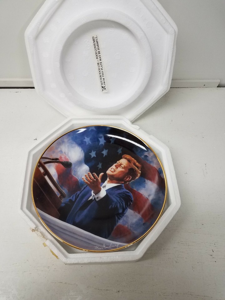 John F. Kennedy Collectible Plate - A Tribute To John F. Kennedy ...