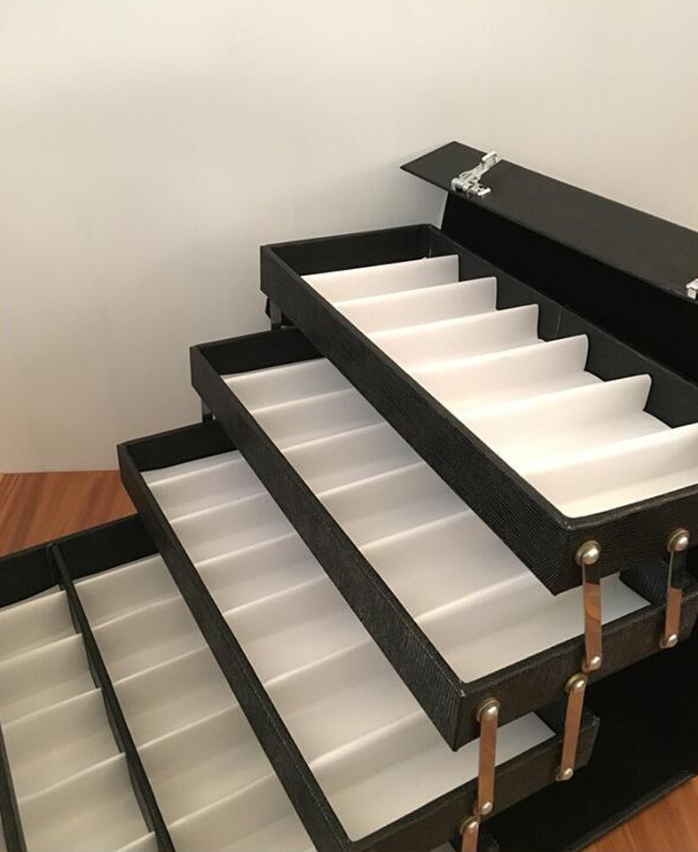 Eyeglasses Storage Eyewear Display Optical Frames Box Suitcase Showcase ...