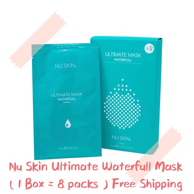 NU SKIN ULTIMATE WATERFULL MASK (1 BOX= 8 PACKS) FREE SHIPPING! Nuskin ...