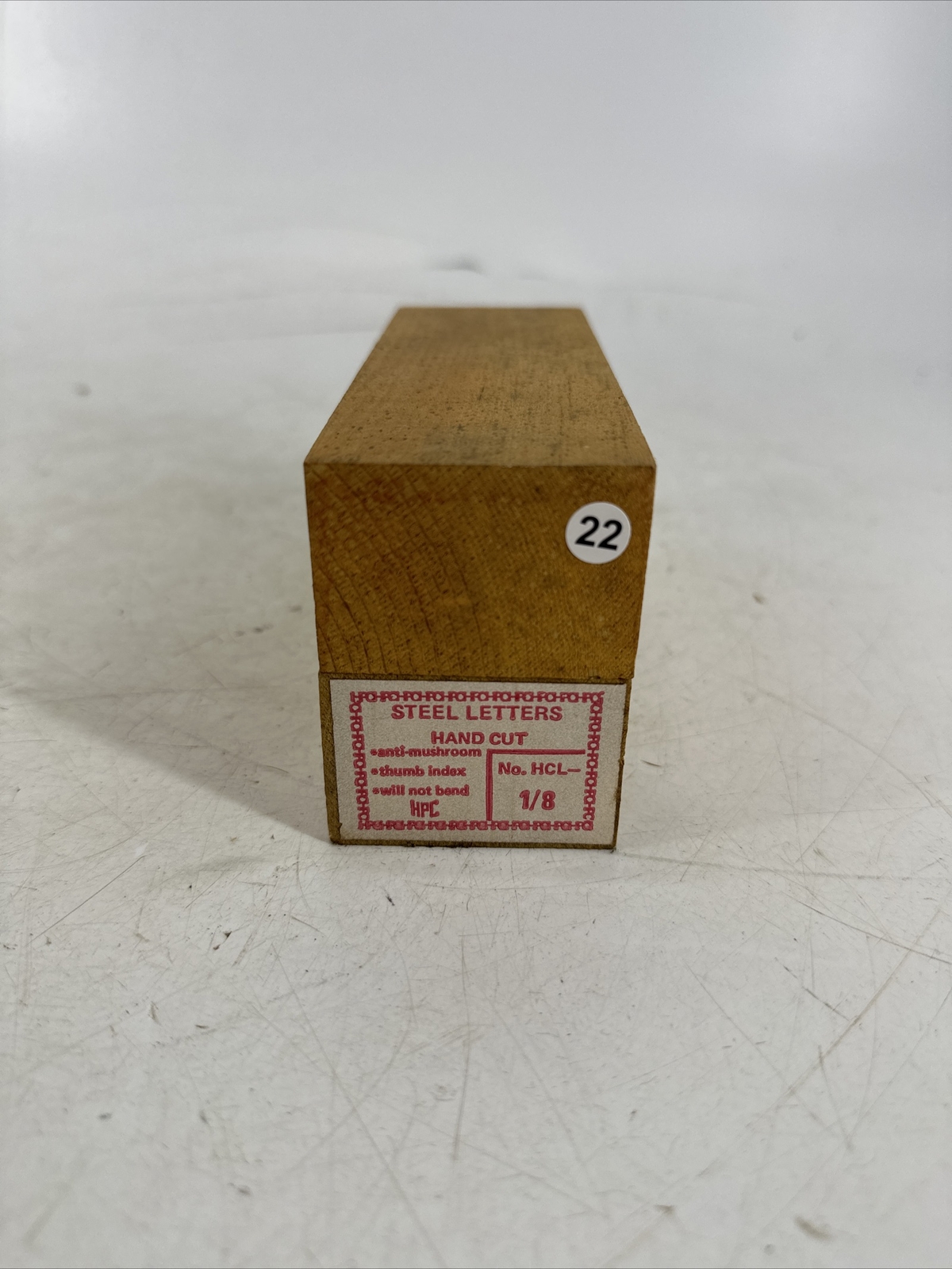 Vintage HPC Stamp Works 27 Piece Hand Cut Steel Letter Stamp Die Set 1/ ...