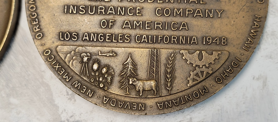 Prudential & Loyalty Group Insurance 3 Medals Medallic Fireman's ...