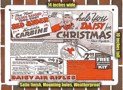 Metal Sign - 1940 Daisy Red Rider BB Gun- 10x14 inches | eBay