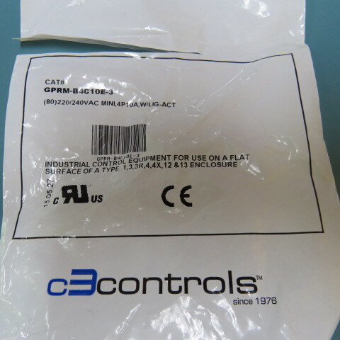 C3CONTROLS GPRM-B4C10E-3 Qty of 3 per Lot General Purpose Relay 4PDT (4 Form C) | eBay