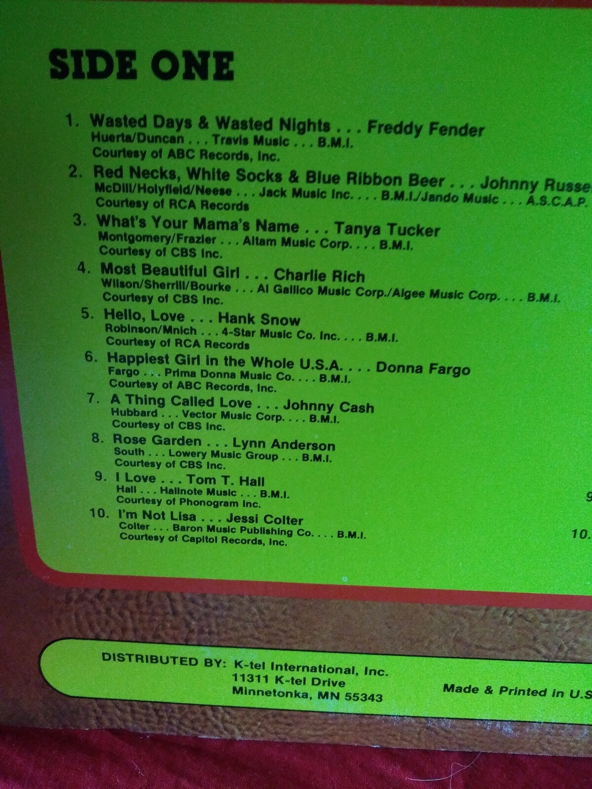 Vintage K-Tel "Country Superstars" Vinyl Album #WU 3340 | eBay