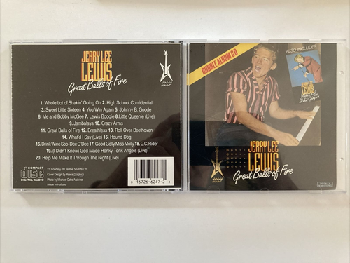 Jerry Lew Lewis - Double Album CD Great Balls of Fire - Whole lot of ...
