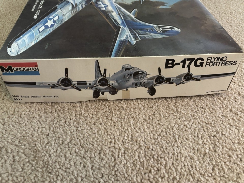 Monogram B-17G Flying Fortress 1/48 Scale Model Kit 5600 | eBay