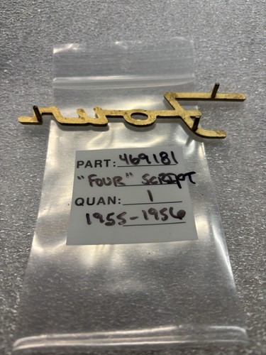 1955 1956 Packard 400 “Four" Script Plate Emblem - Part # 469181 | eBay