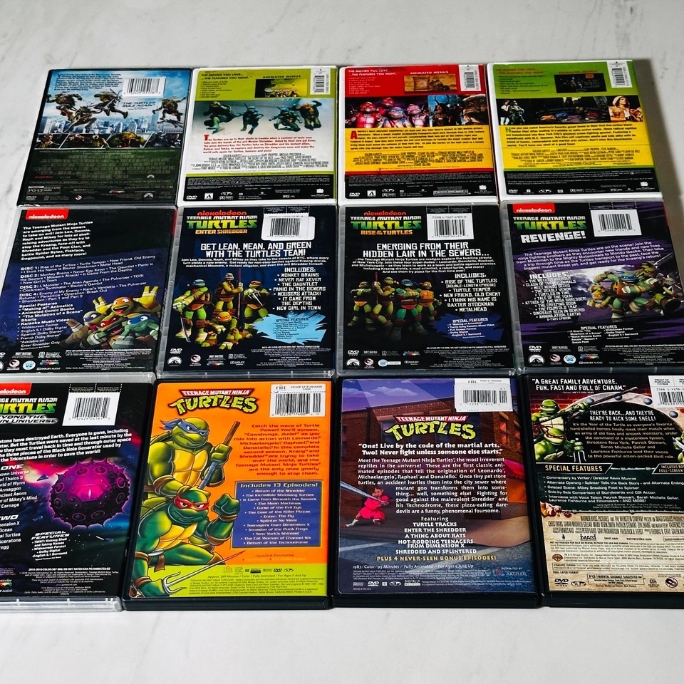 TMNT - DVD Lot of 12 Teenage Mutant Ninja Turtles Shadows Original ...