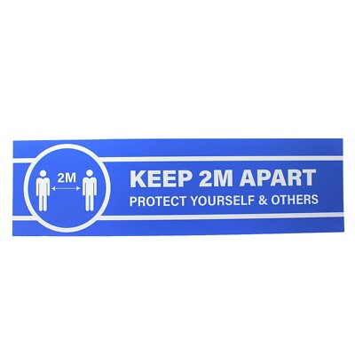 Floor stickers self adhesive - 2m protect yourself & others 14"x 4" 350 ...