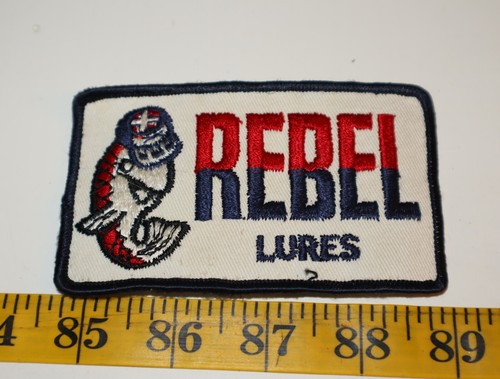 Vintage Rebel Fishing Lure Patch | eBay