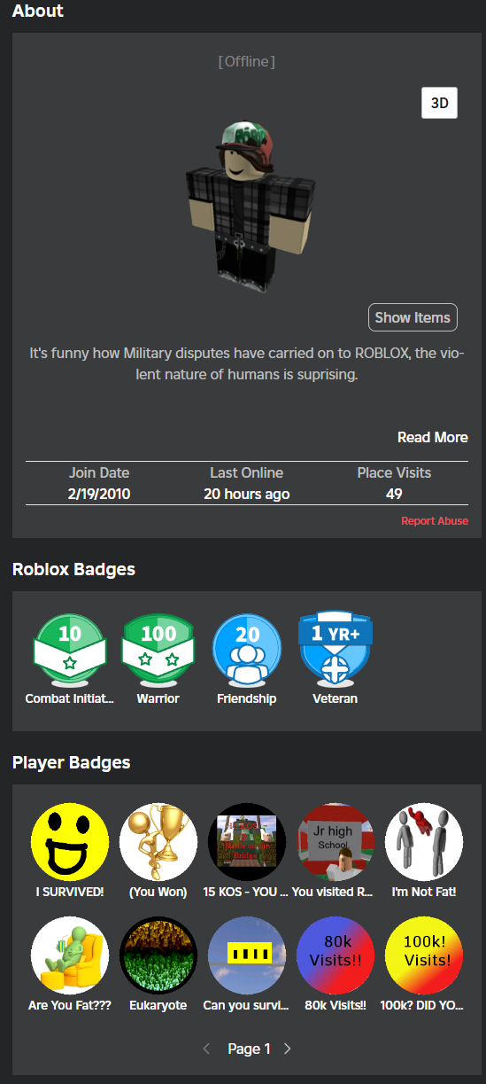 RARE 2010 OG ROBLOX ACCOUNT + GUARANTEED LIMITED + UNV! | ROBLOX ...