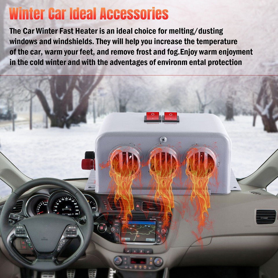 Universal Under Dash Heater Defroster+Switch Control Car Truck 3 Ports ...