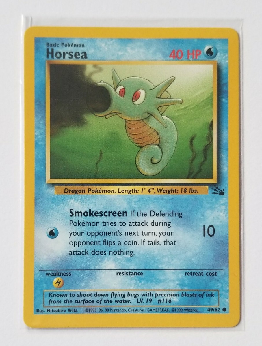 Pokemon Horsea Card