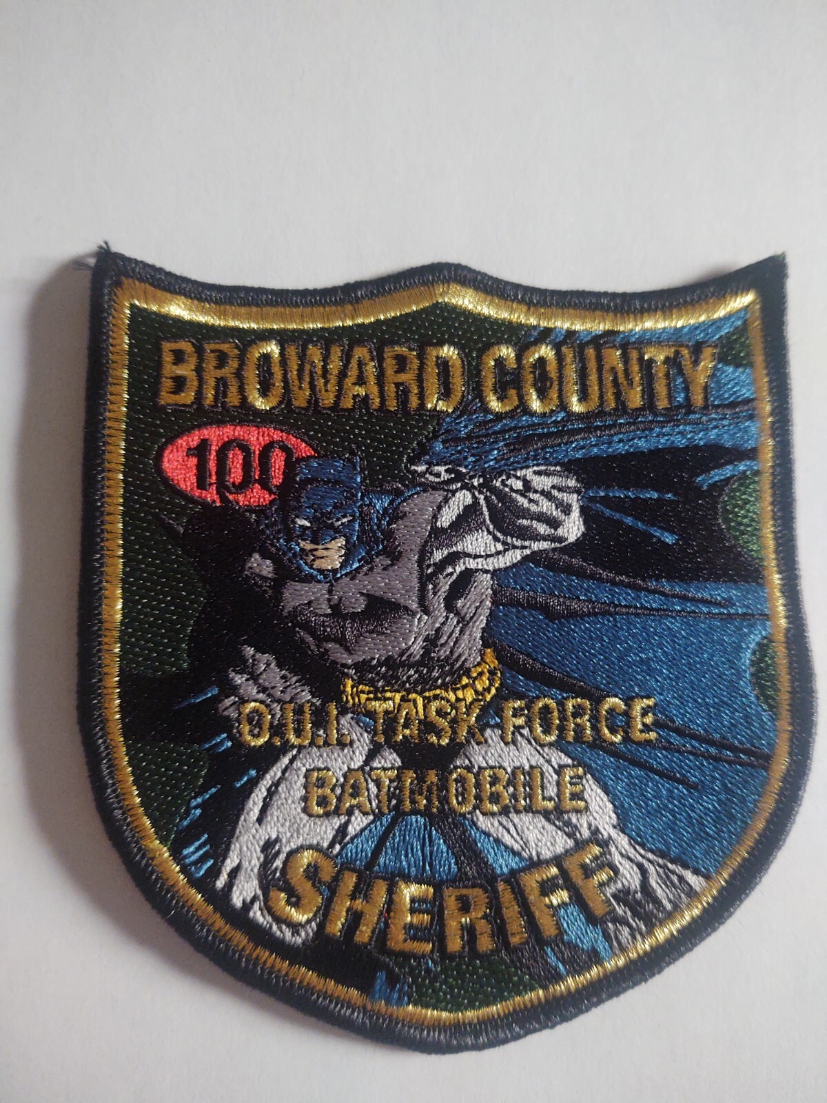 BROWARD COUNTY D.U.I. TASK FORCE BATMOBILE SHERIFF PATCH FLORIDA | eBay