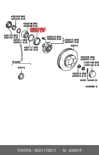 Genuine OE Hub Seal, 9031170011 for Toyota 90311-70011 | eBay