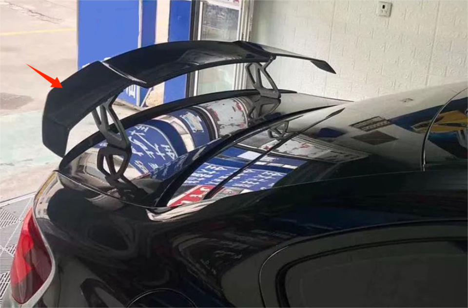 55'' Universal Spoiler Unpainted Rear Wing Sedan/Coupe V Style General ...