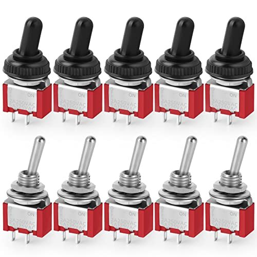 10pcs 2 Position Mini Toggle Switch 5A 125VAC 2A 250VAC Mini Micro ...